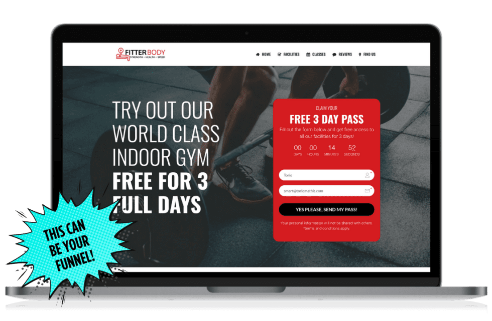 Gym Funnel Template - Torie Mathis