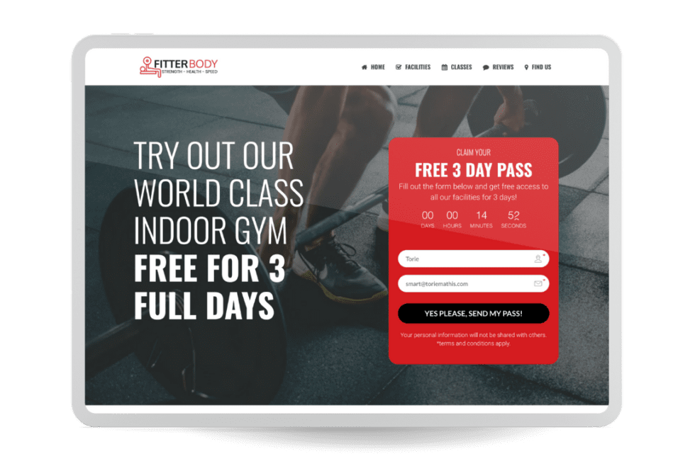 Gym Funnel Template - Torie Mathis